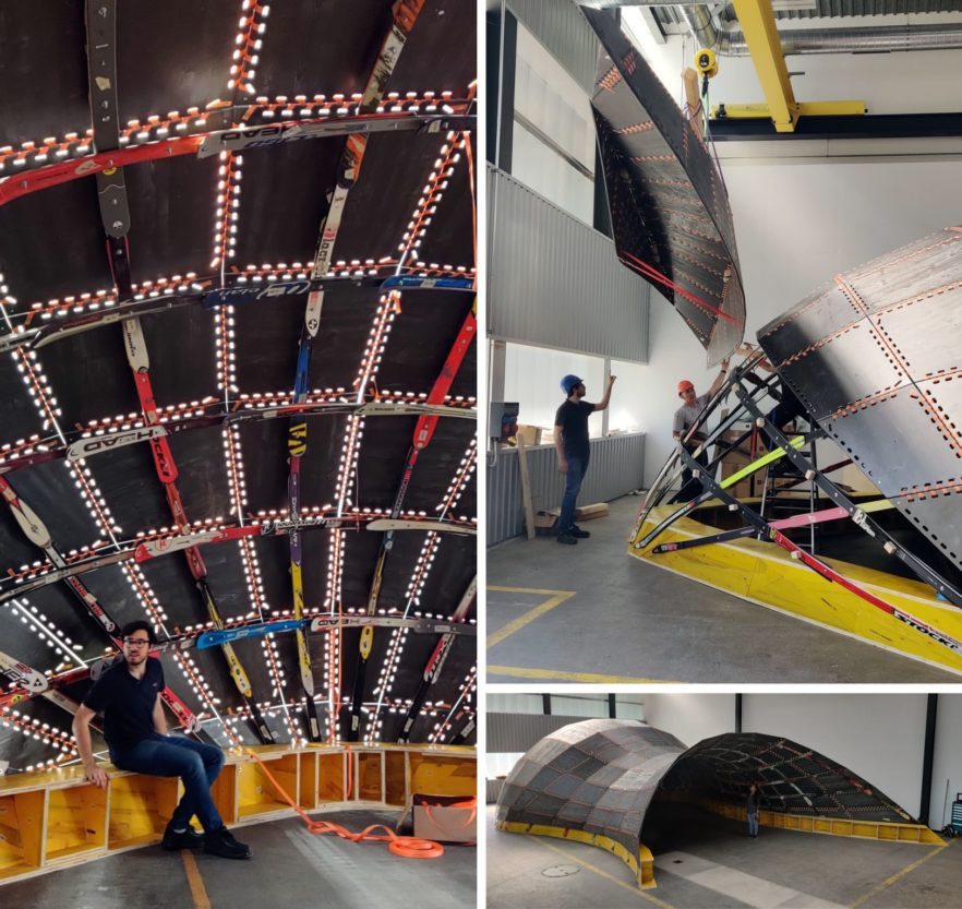 Waste Reclamation | Elastic Gridshell - Smart Living Lab